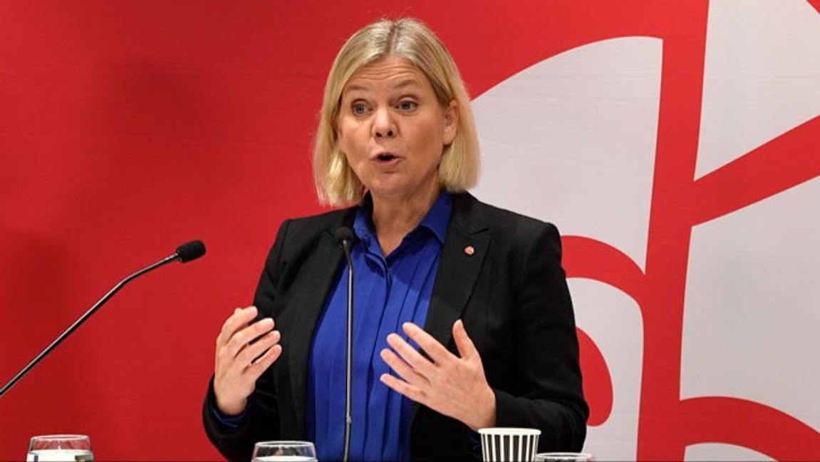 Väljarstödet rasar för Andersson som statsminister