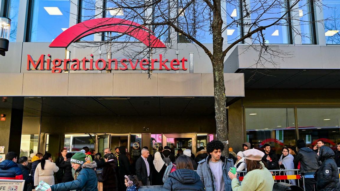 Minskad invandring till Sverige 2023