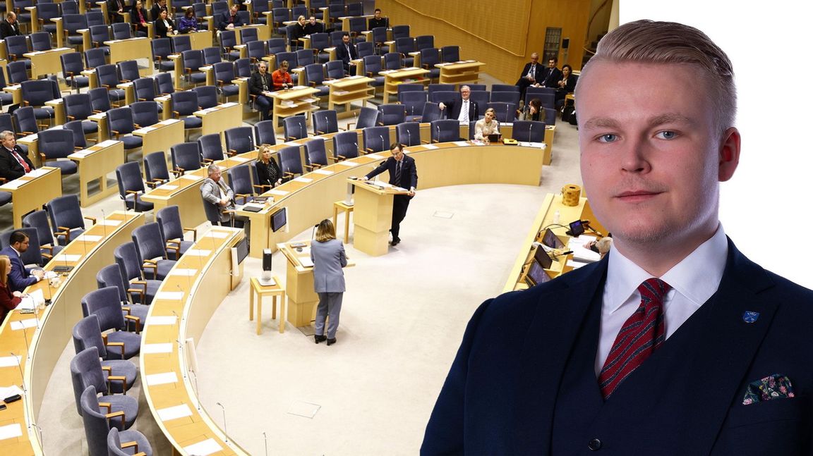Sverigedemokraternas Daniel Lönn blir yngst i riksdagen