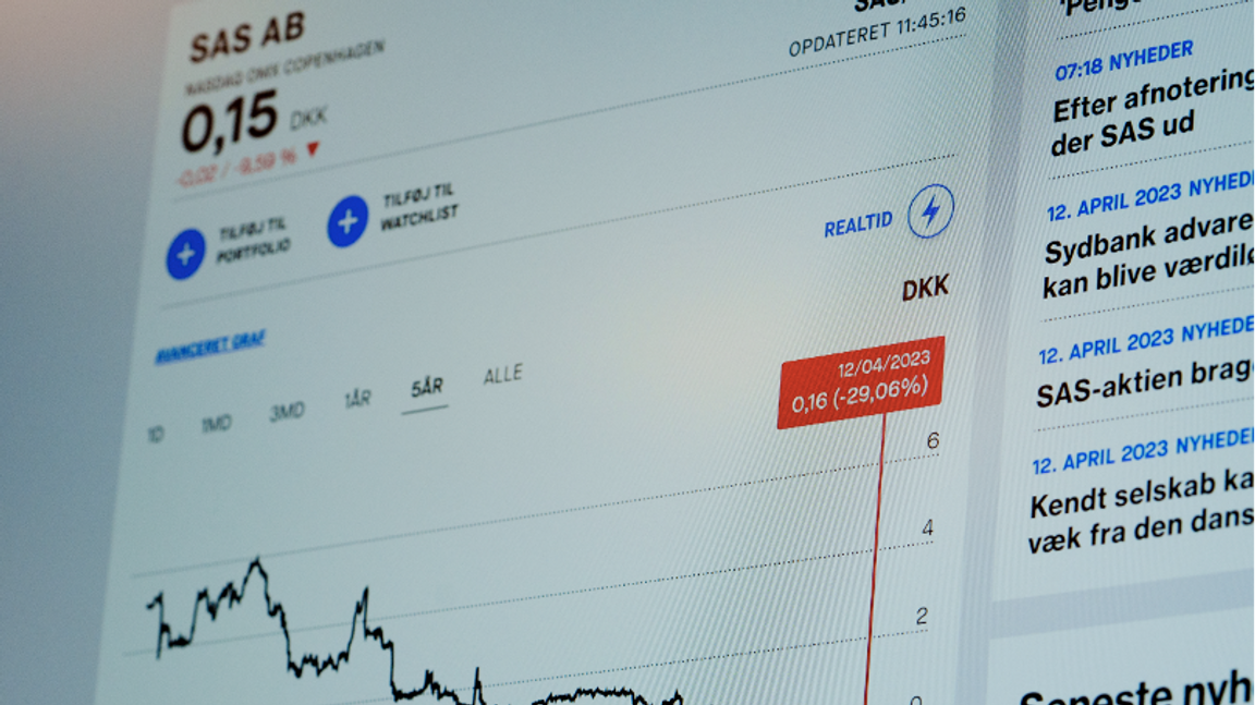 Sas kan komma att avnoteras från börsen – aktien faller kraftigt